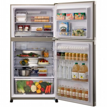 מקרר מקפיא עליון 558 ליטר Sharp שארפ SJ-4655W זכוכית לבנה | מקררים מקפיא עליון | מקררים ...