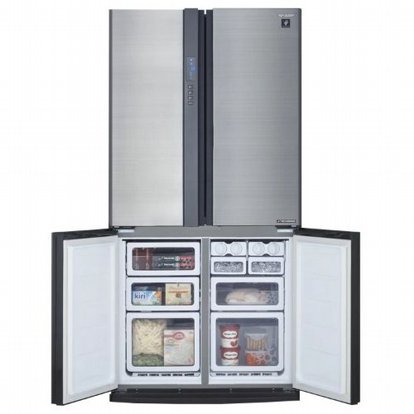 מקרר 4 דלתות מבית שארפ דגם SHARP SJ-FE87V-SL נירוסטה | מקררים 4 דלתות | מקררים | אלקטריק סייל