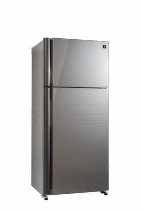 מקרר מקפיא עליון 588 ליטר Sharp שארפ SJ-GPRN75D-SL זכוכית כסופה