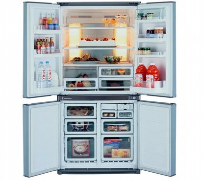 מקרר 4 דלתות שארפ 568 ליטר Sharp SJ8520 שארפ | מקררים 4 דלתות | מקררים | אלקטריק סייל