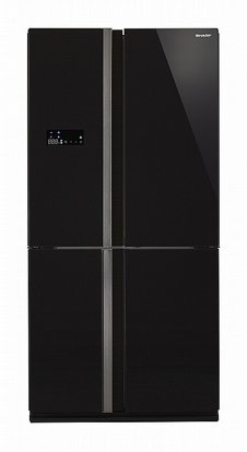 מקרר שארפ 4 דלתות 610 ליטר זכוכית שחור Sharp SJ8911 | מקררים 4 דלתות | מקררים | אלקטריק סייל