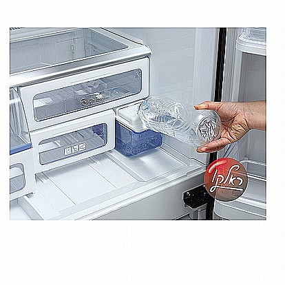 מקרר שארפ 4 דלתות 610 ליטר זכוכית שחור Sharp SJ8911 | מקררים 4 דלתות | מקררים | אלקטריק סייל